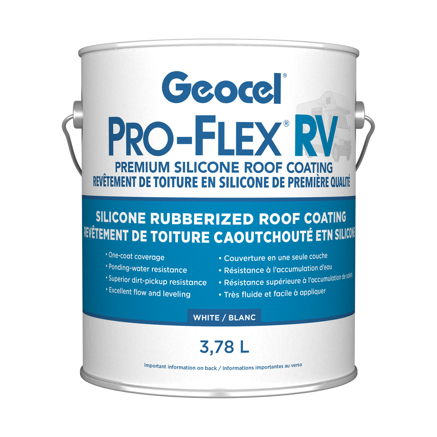 ProFlex® RV Rubberized Silicone Roof Coating White - Geocel